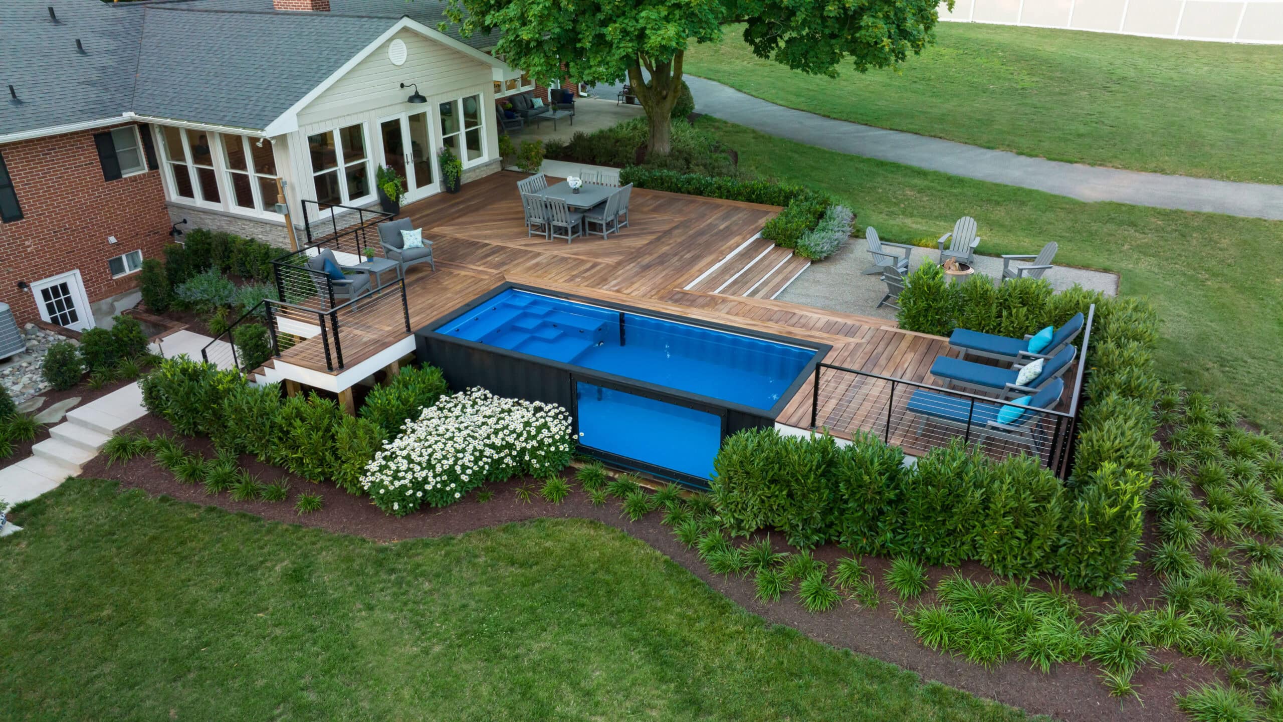 Sea Container Pool Entertainment Area - D. A. Dunlevy